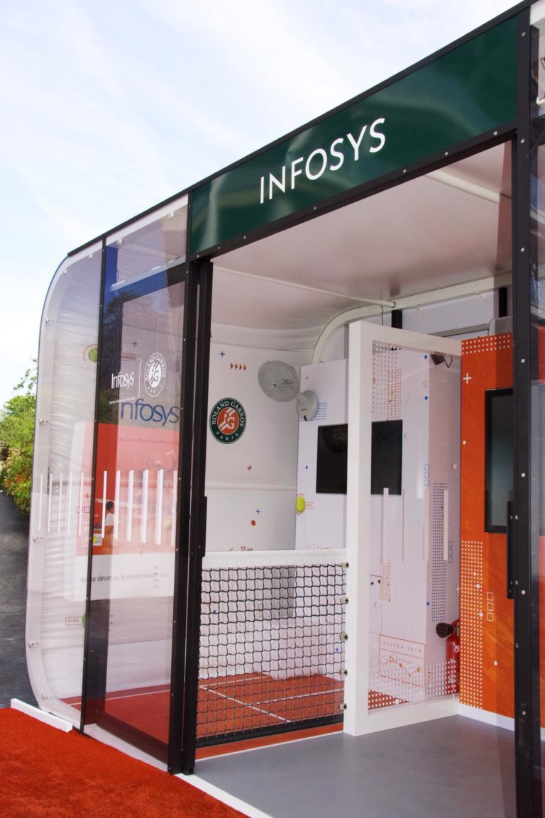 Stand Infosys - Roland Garros - GEOME France - Fabrication, location et ...